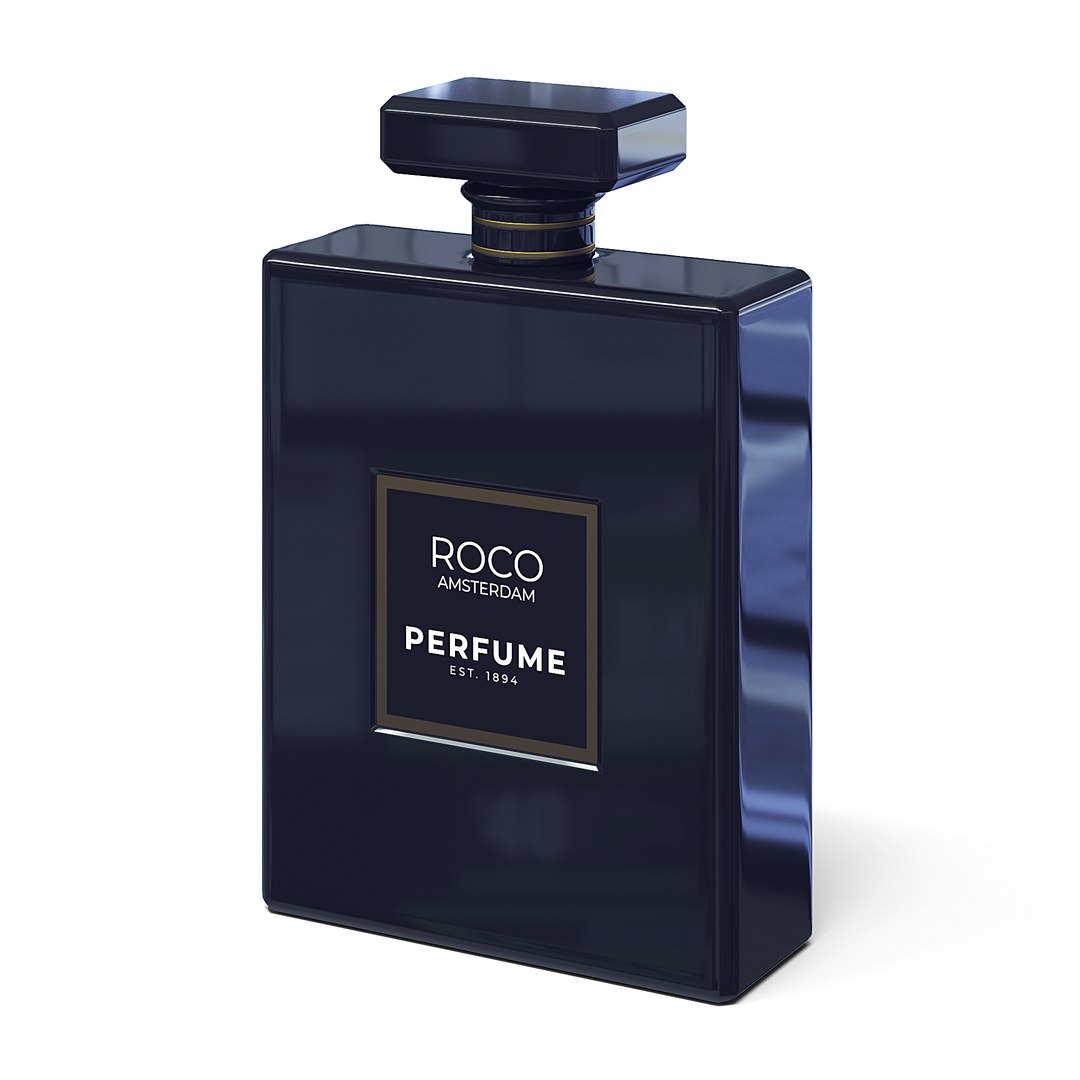 3D Perfume Black Rectangular - TurboSquid 1514077
