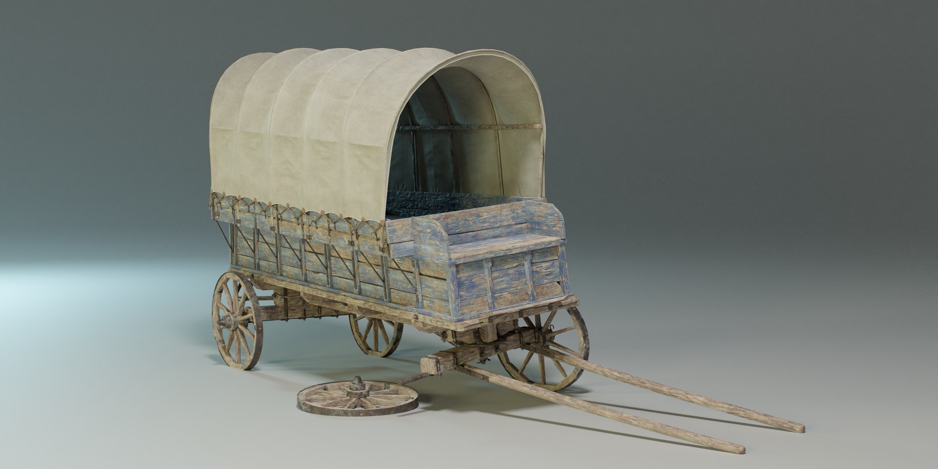 3D Wooden Medieval Carriage PBR Game Ready - TurboSquid 2090699
