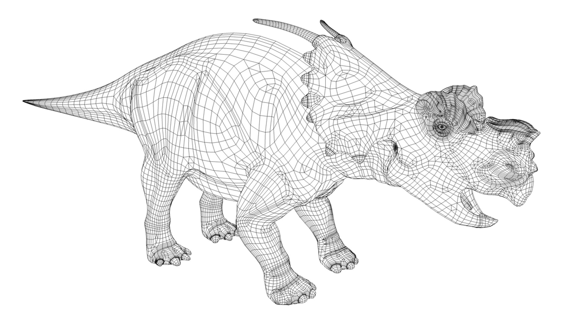 Achelousaurus Dinosaur Rigged 3D Model - TurboSquid 1317927