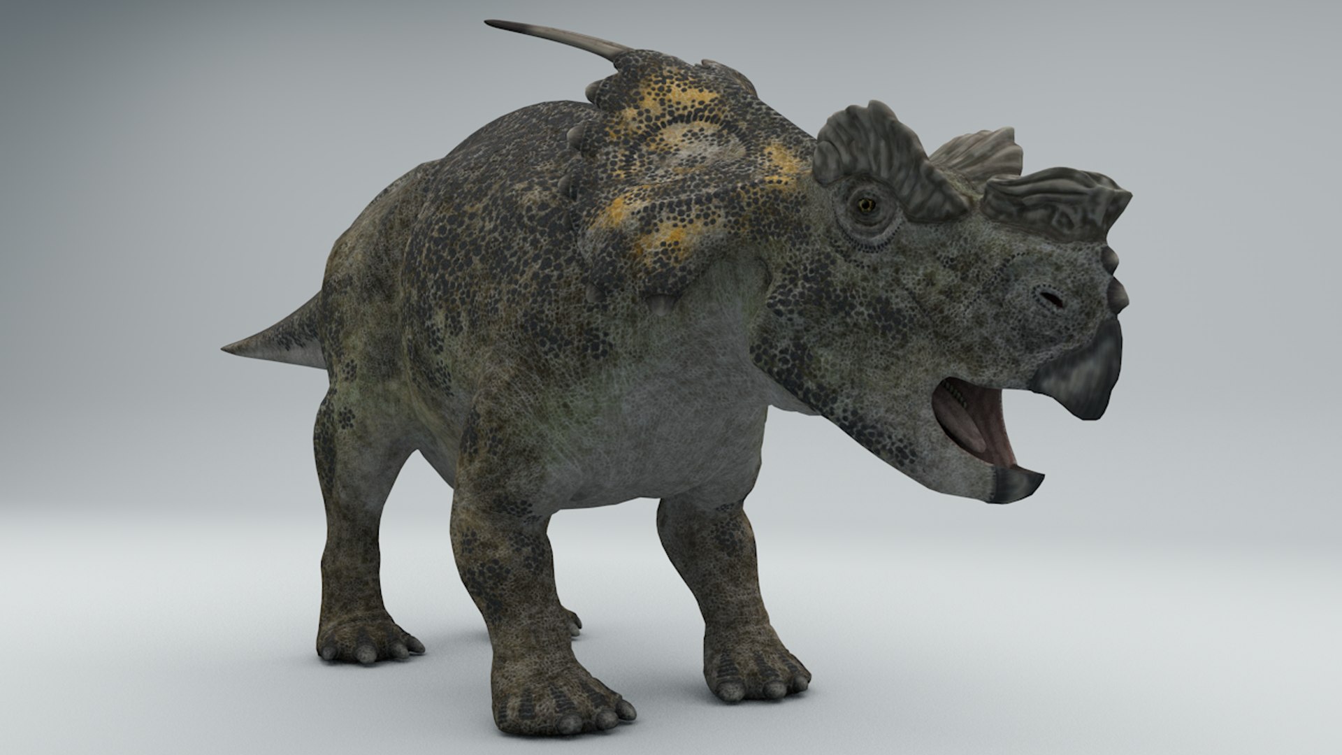 Achelousaurus Dinosaur Rigged 3D Model - TurboSquid 1317927