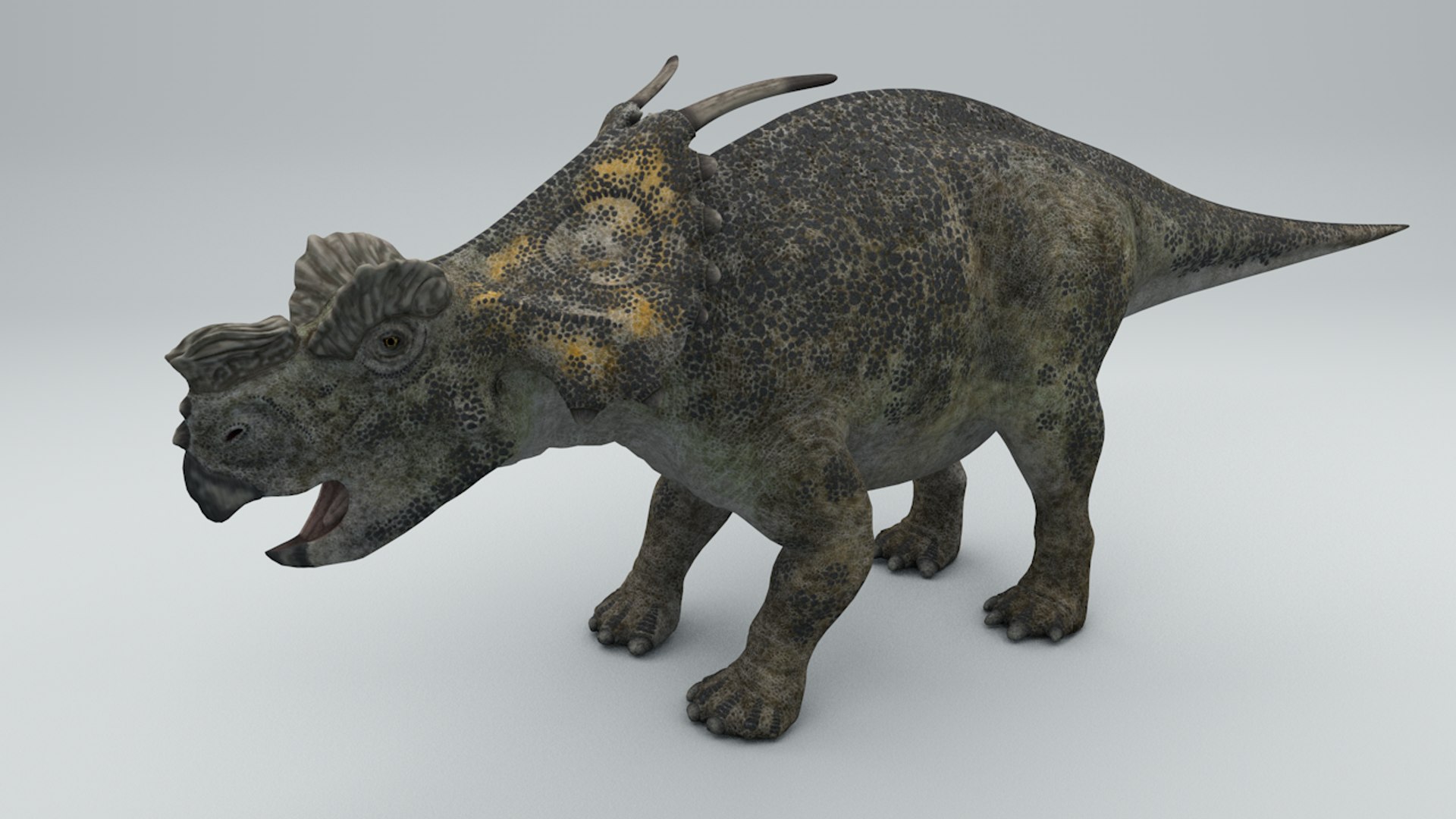 Achelousaurus Dinosaur Rigged 3D Model - TurboSquid 1317927