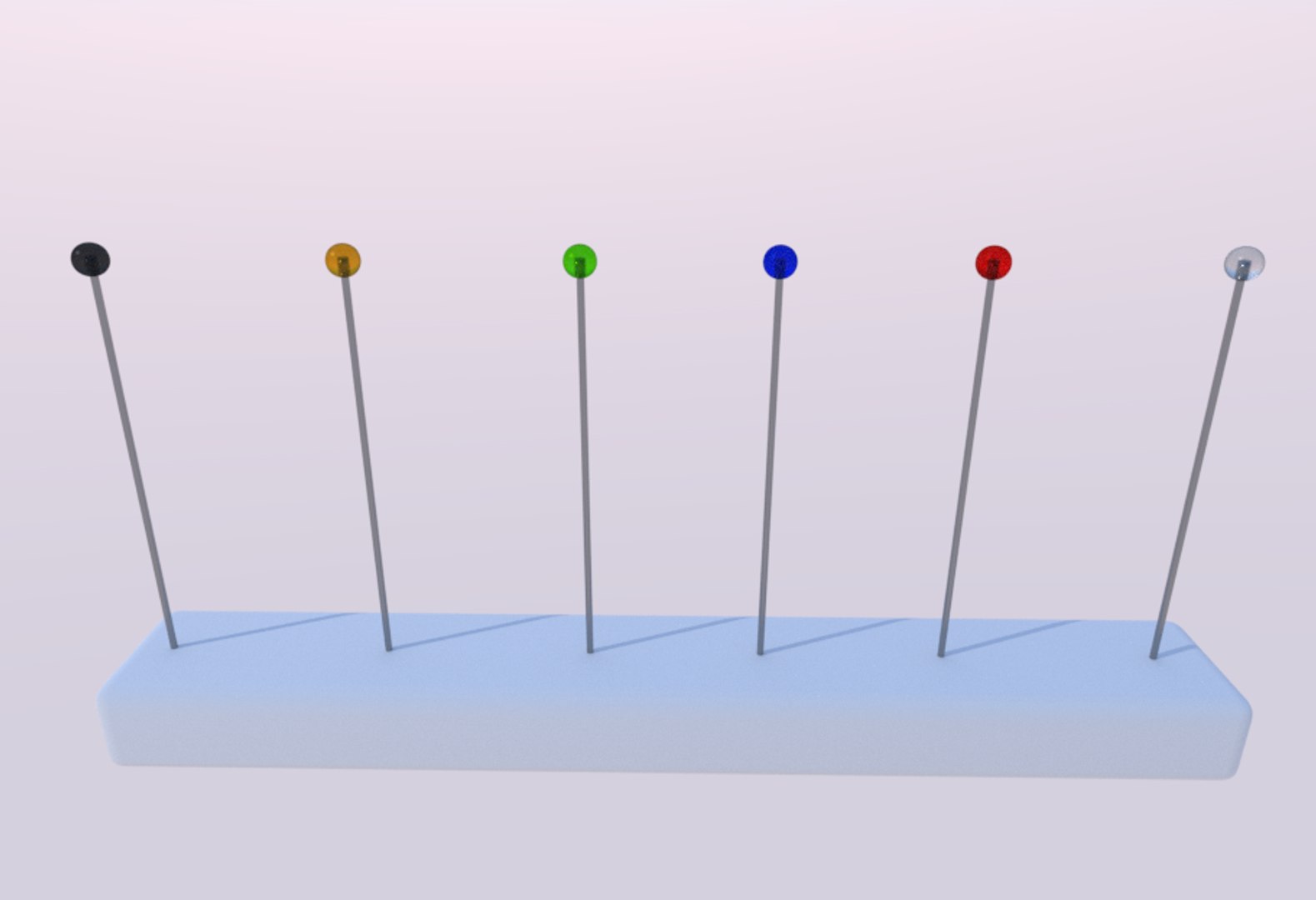 3d Pin Needles Model
