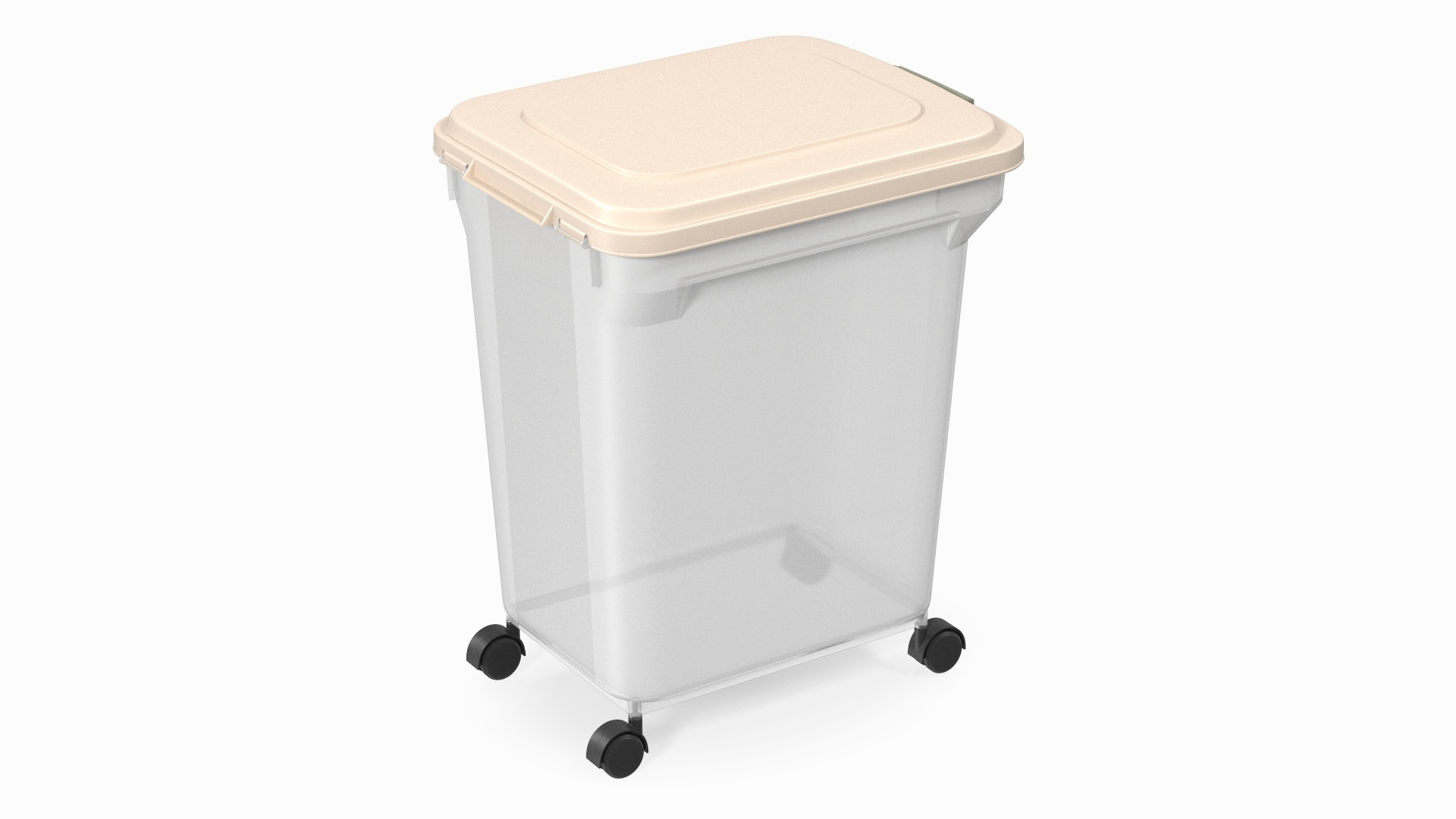 Wheeled Plastic Storage Container White 3D - TurboSquid 2159251