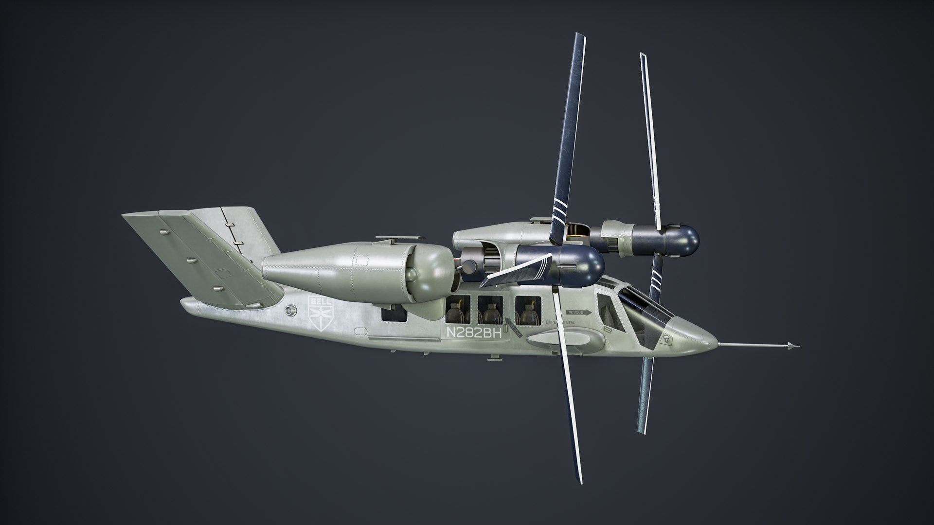 Bell V-280 Valor Tiltrotor Rigged PBR 3D - TurboSquid 2086330