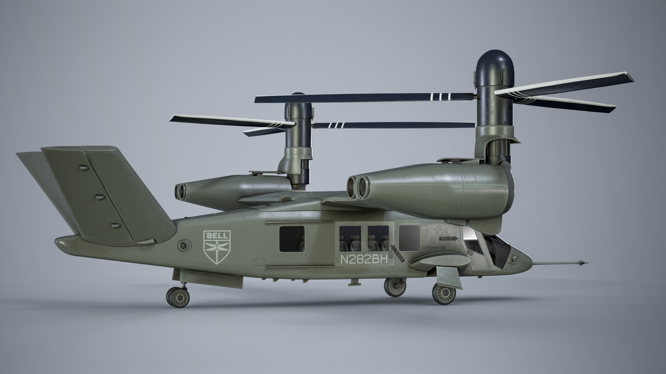 Bell V-280 Valor Tiltrotor 리지드 PBR 3D 모델 - TurboSquid 2086330