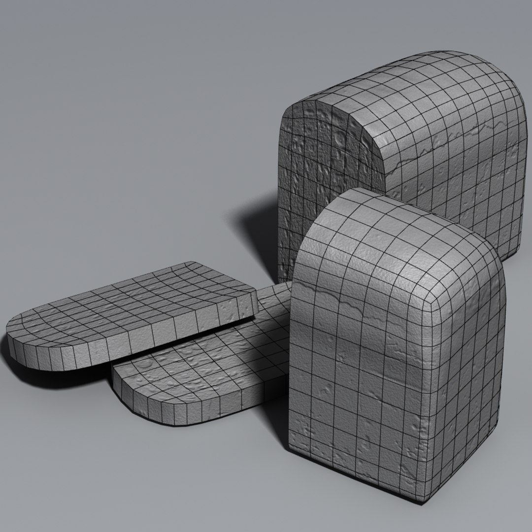 3d Model Of Loaf Loaf002