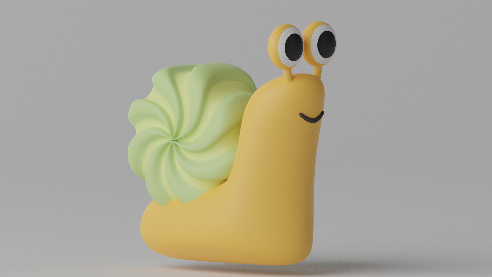 Cartoon Snail 3D Model - TurboSquid 2334538