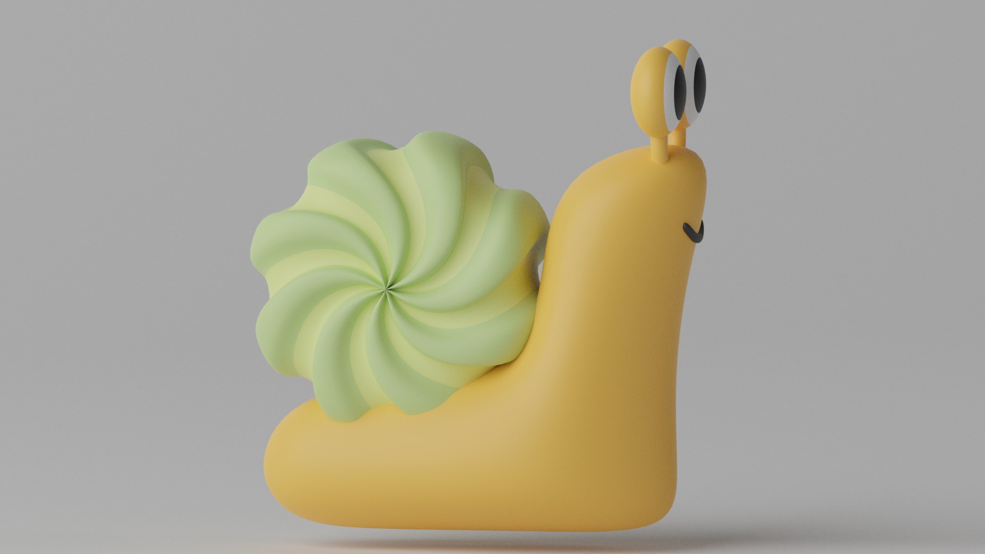 Cartoon Snail 3D Model - TurboSquid 2334538