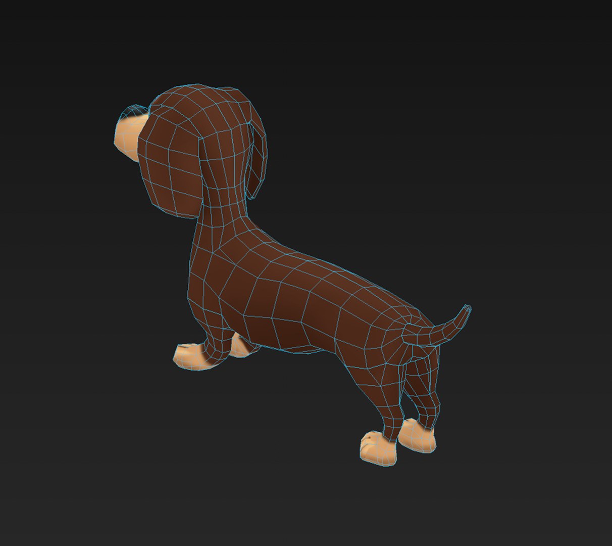 3D Stylized Dachshund Dog Model - TurboSquid 1478821