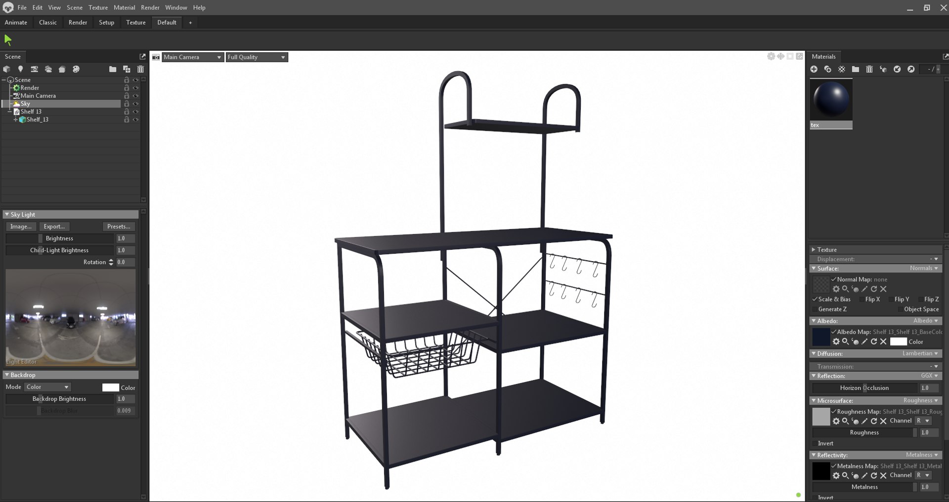 Steel Kitchen Rack 3D Model - TurboSquid 2208634
