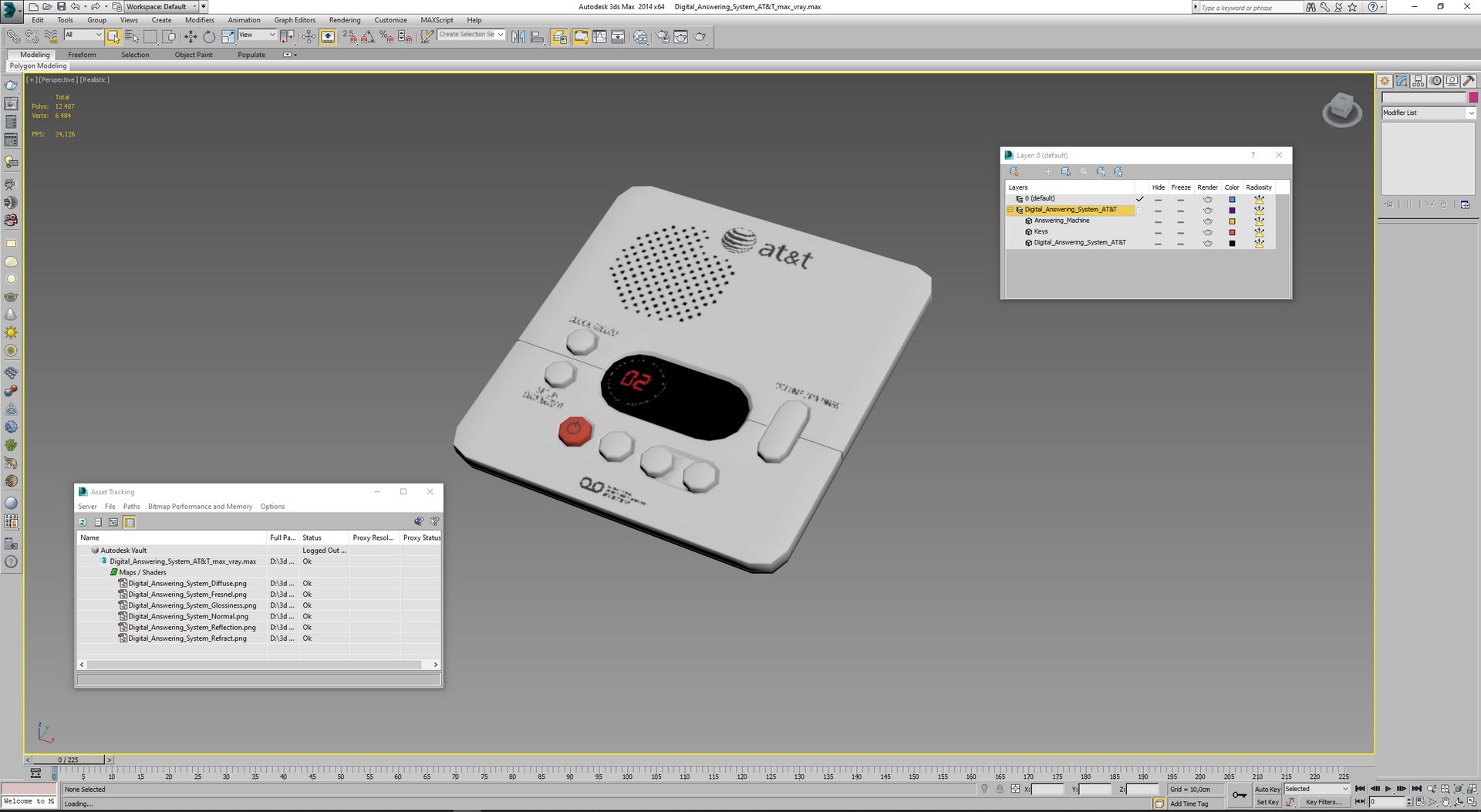 3D Model Digital Answering System ATT - TurboSquid 2021872