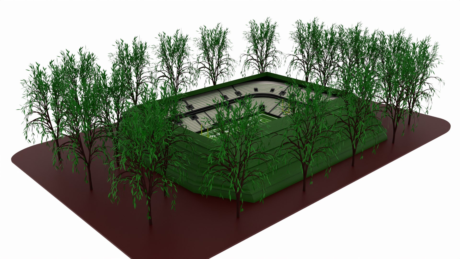 American Football Stadium Model - TurboSquid 2034410