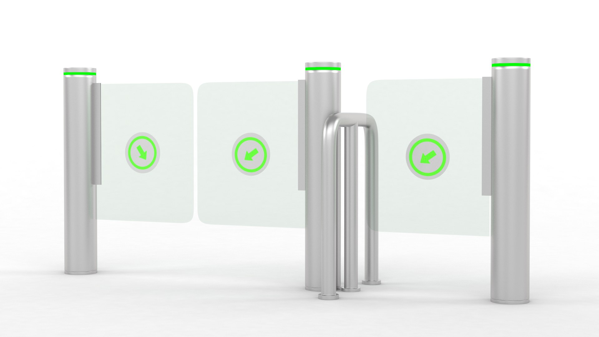 Turnstile Gate 3D Model - TurboSquid 2090921