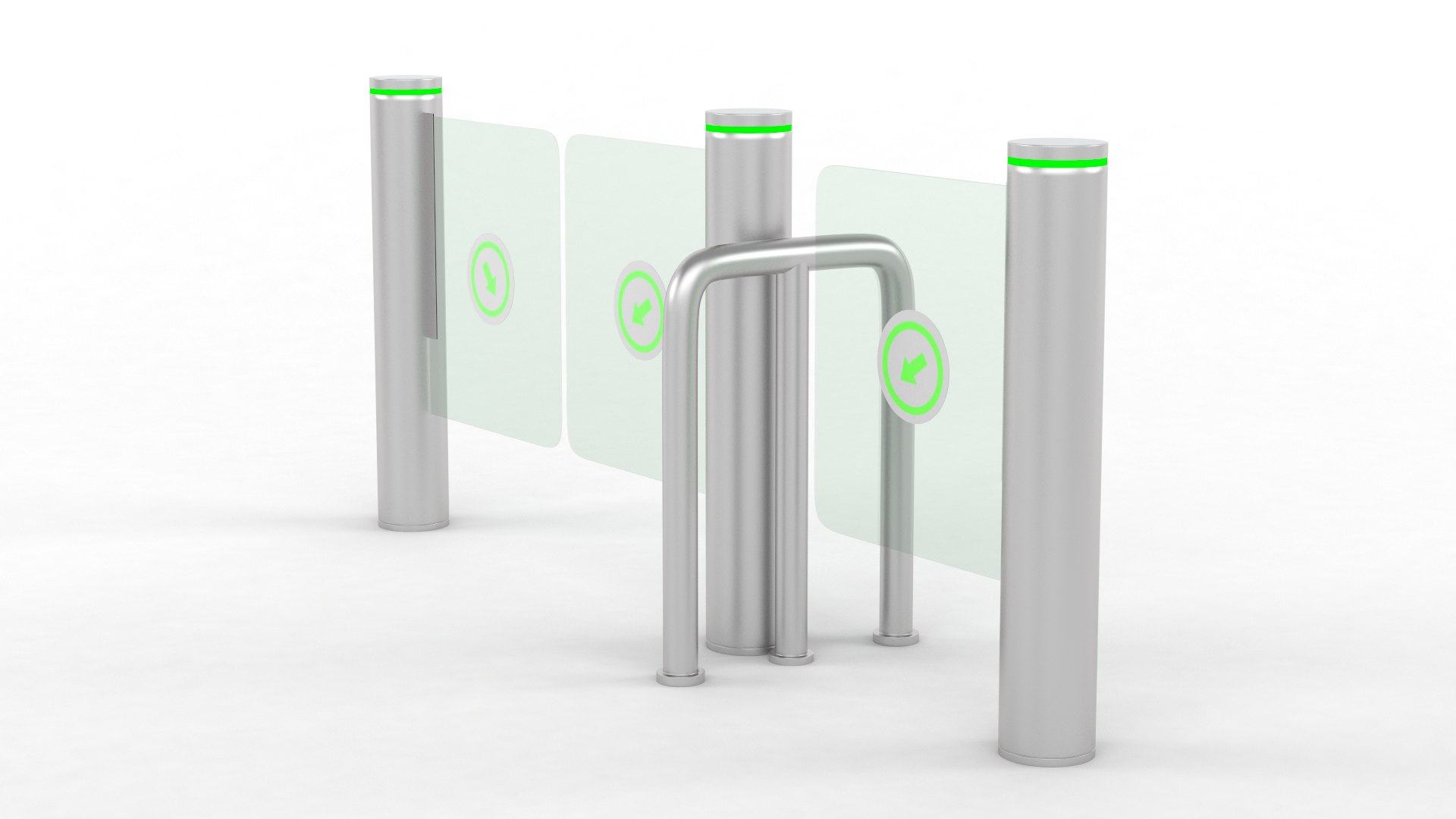 Turnstile Gate 3D Model - TurboSquid 2090921