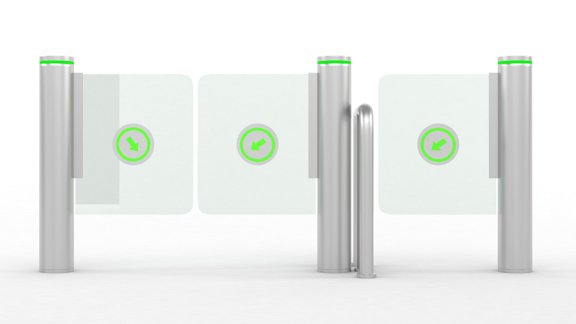 Turnstile Gate 3D Model - TurboSquid 2090921