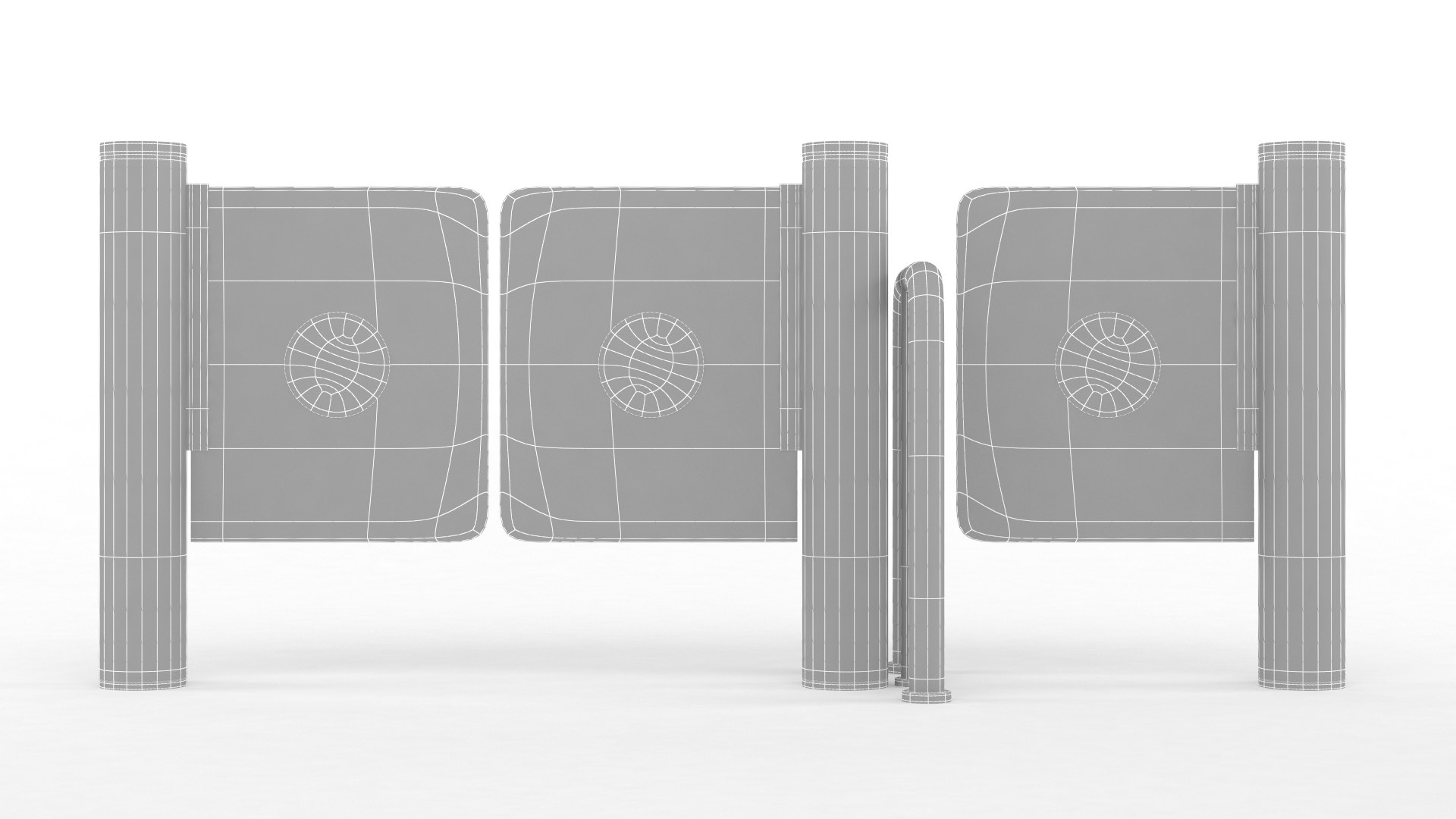 Turnstile Gate 3D Model - TurboSquid 2090921