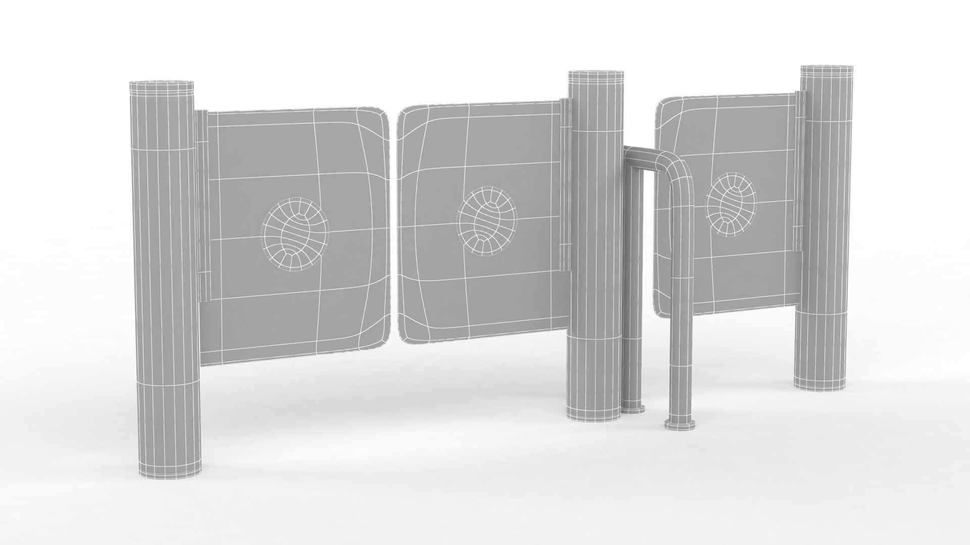 Turnstile Gate 3D Model - TurboSquid 2090921