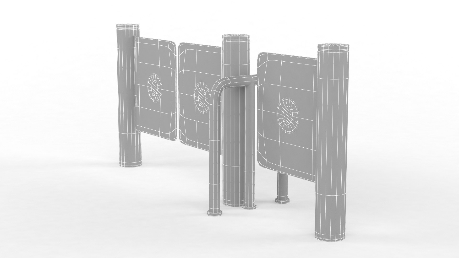 Turnstile Gate 3D Model - TurboSquid 2090921