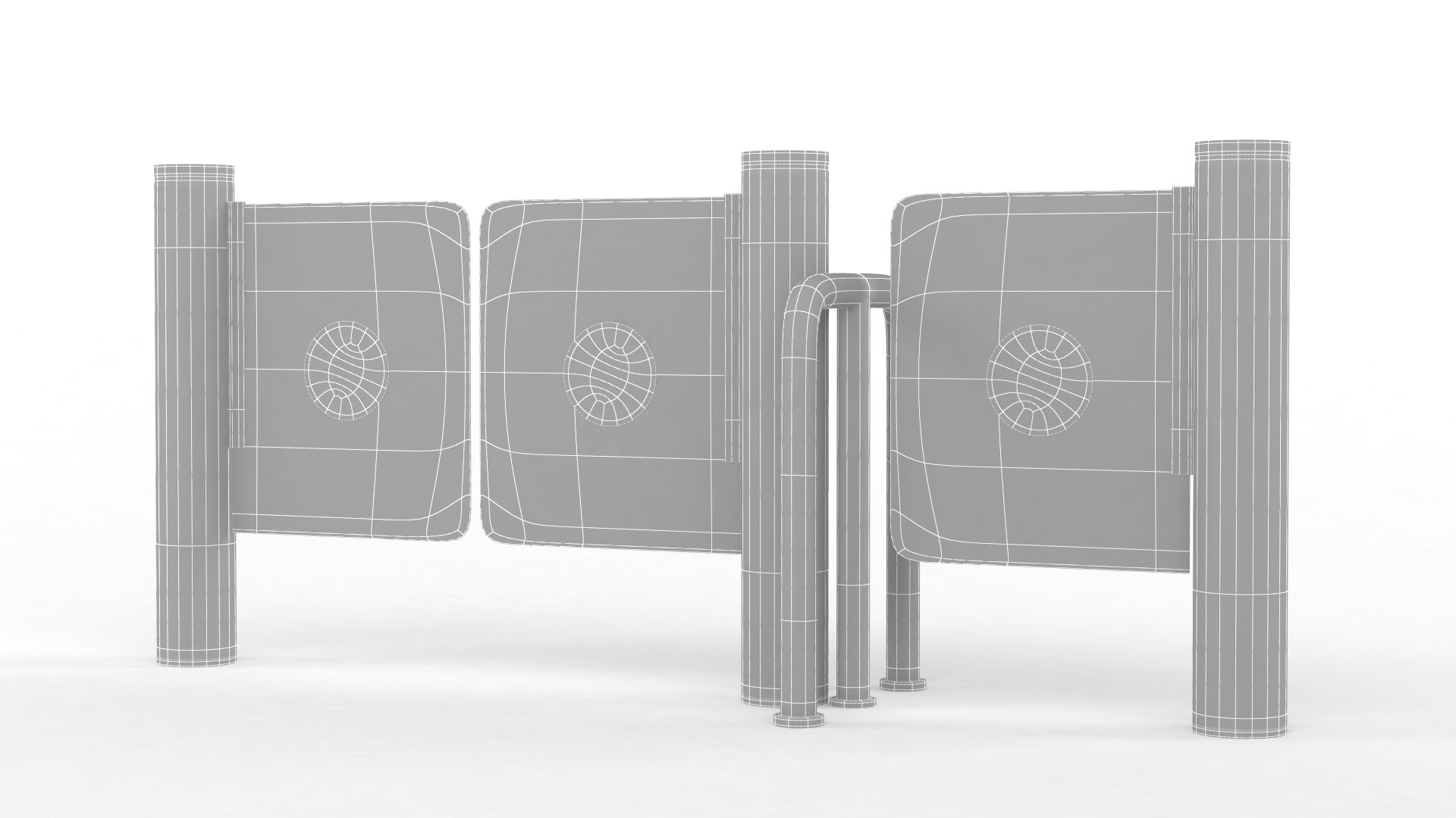 Turnstile Gate 3D Model - TurboSquid 2090921