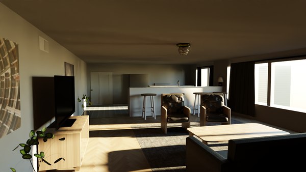 modelo 3d Apartamento Ciudad - TurboSquid 1785650