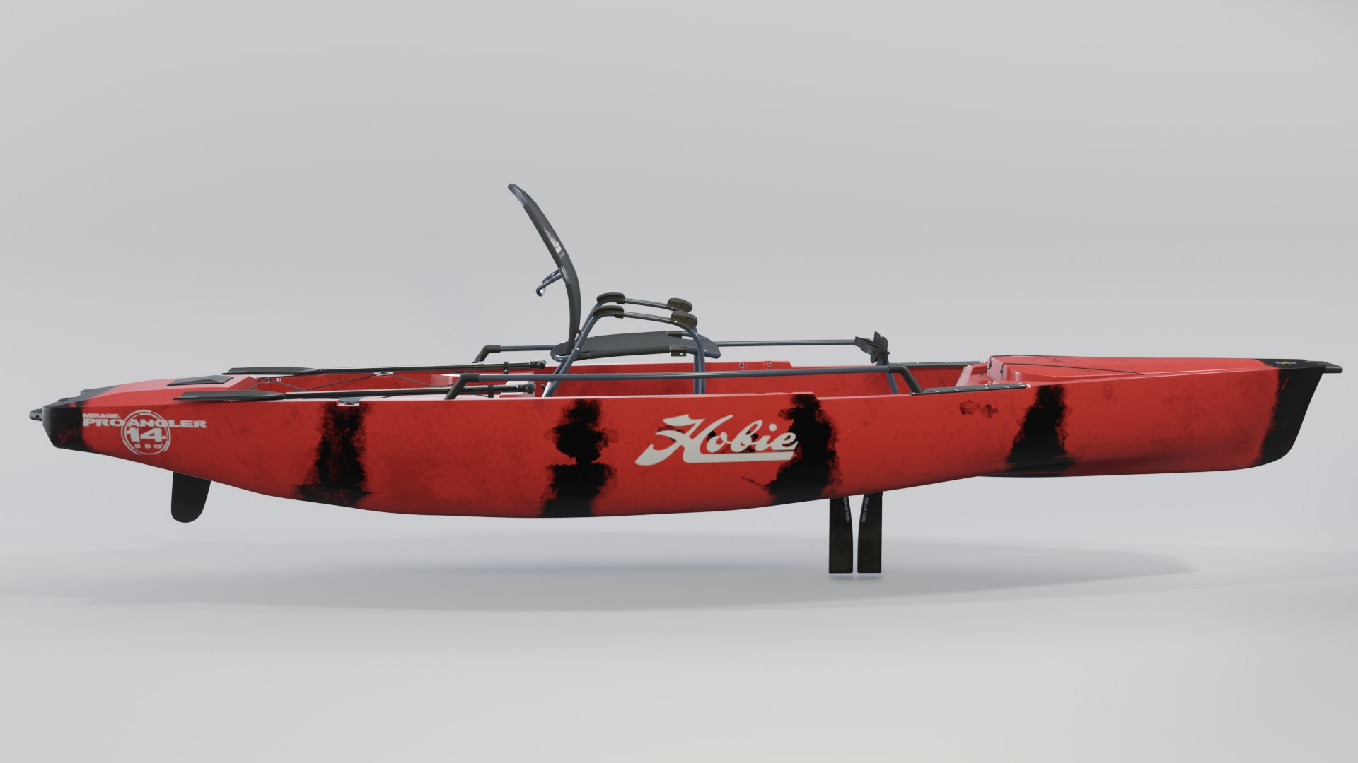 Kayak For Fishing Hobie Mirage Pro Angler 14 With 360 Camo Red 3D ...