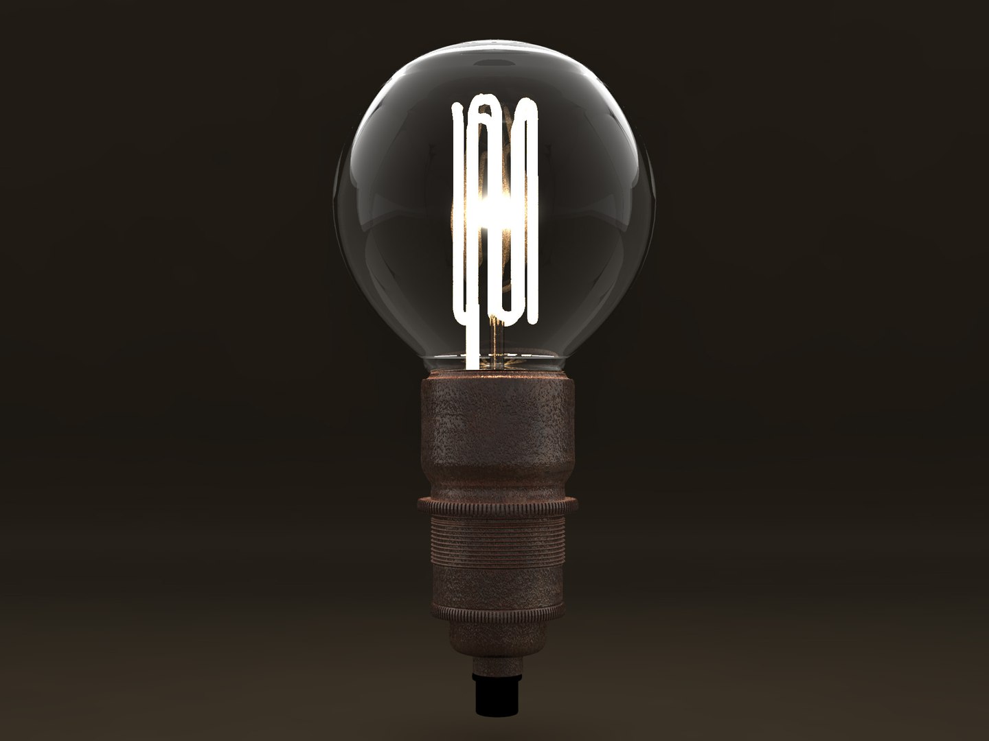 3D Model Eco-filament Globe Shaped Bulb - TurboSquid 1224690