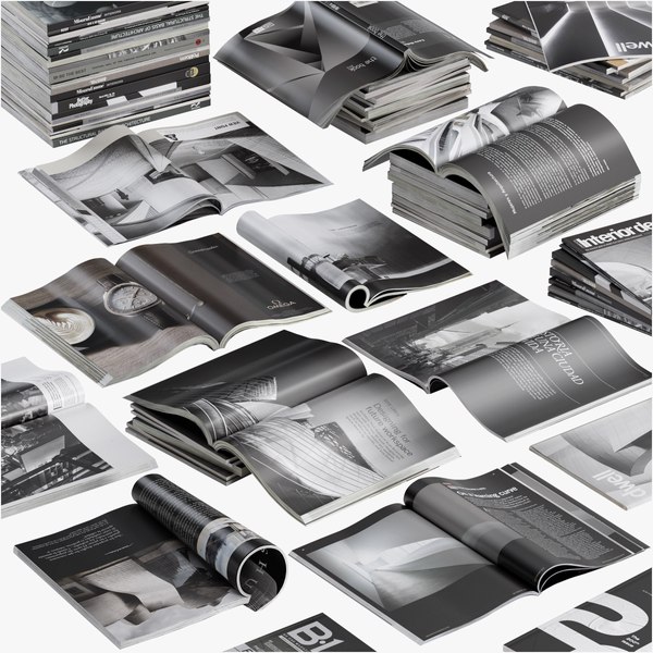 3D magazines dark model - TurboSquid 1639503