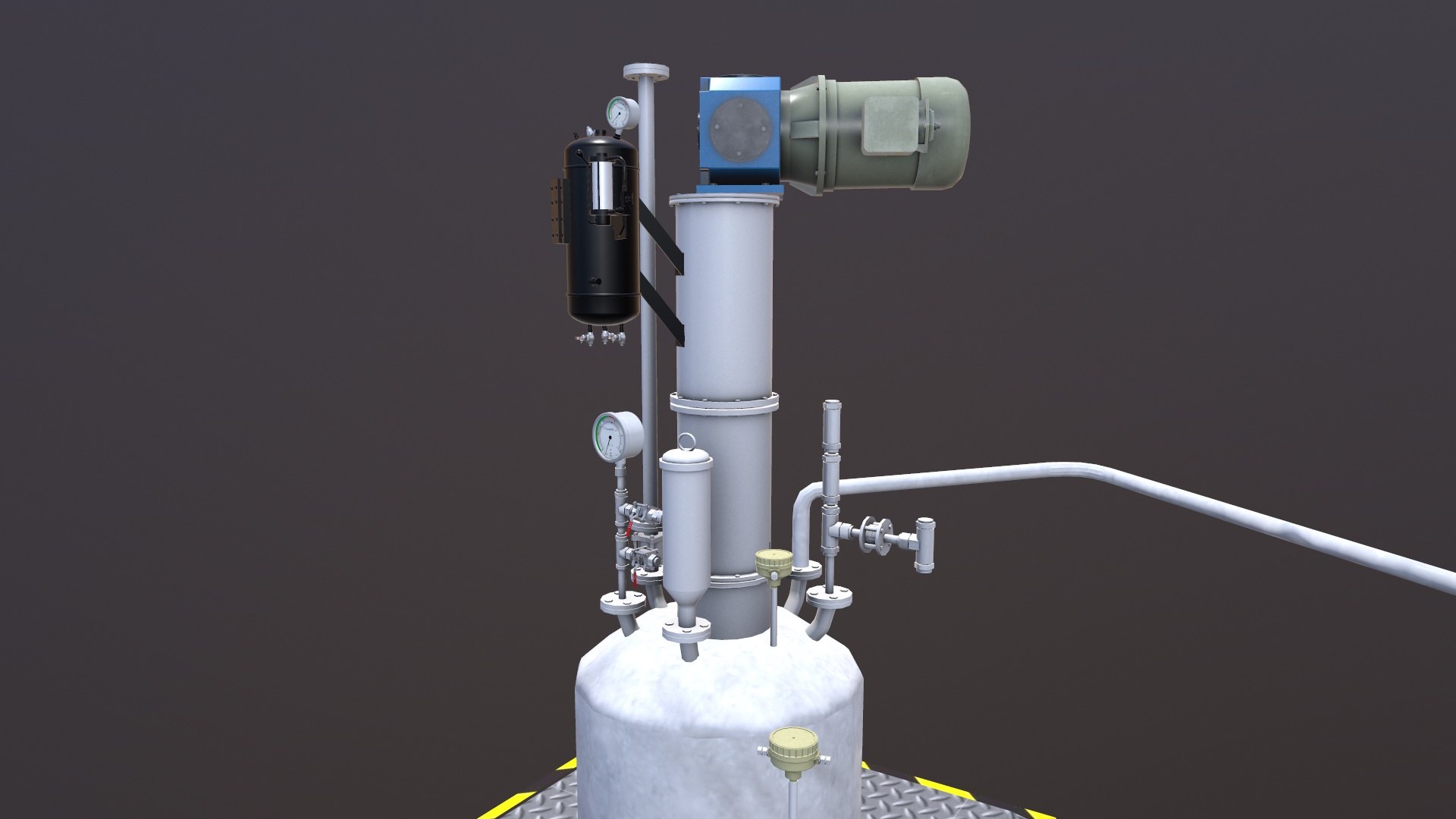 Reactor Tank Model - TurboSquid 2288897