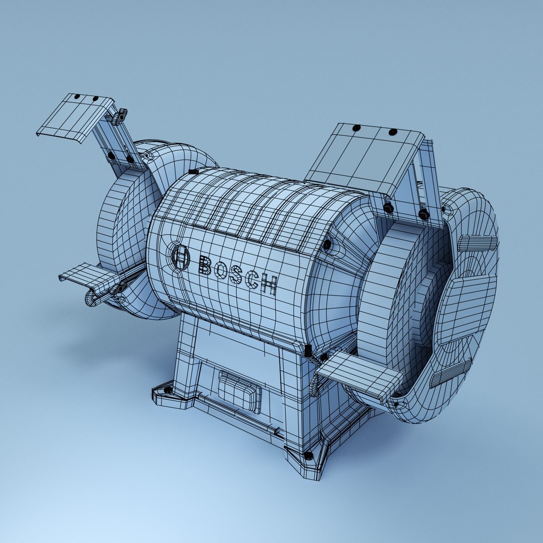 3d model bench grinder