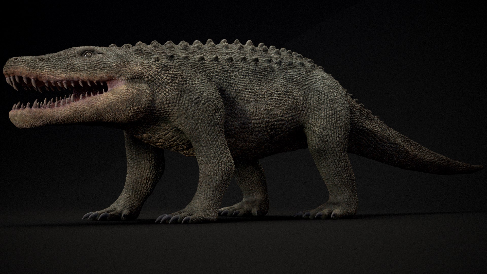 Extinct Mekosuchinae Quinkana 3D - TurboSquid 2328190
