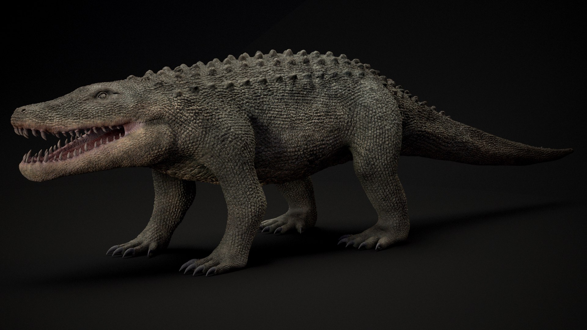 Extinct Mekosuchinae Quinkana 3D - TurboSquid 2328190