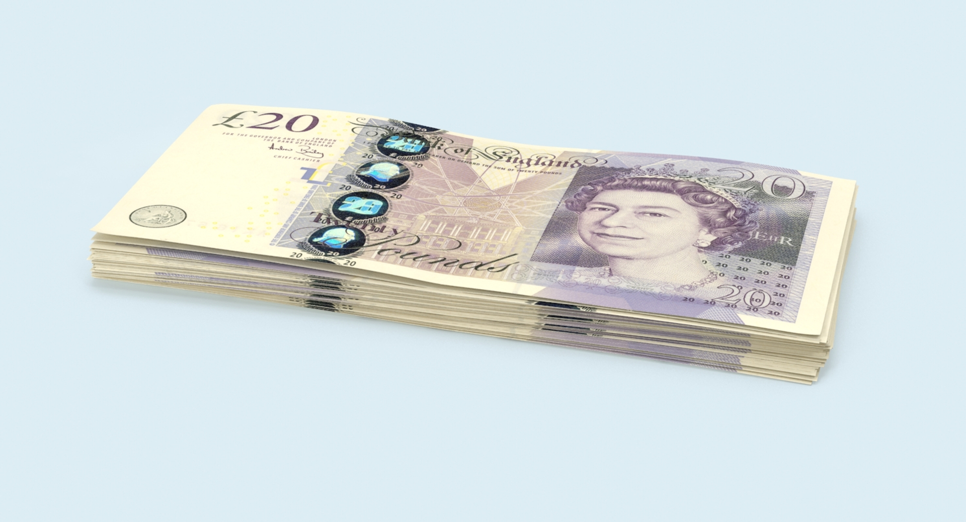 3D 20-pound-note---pack | 1145012 | TurboSquid