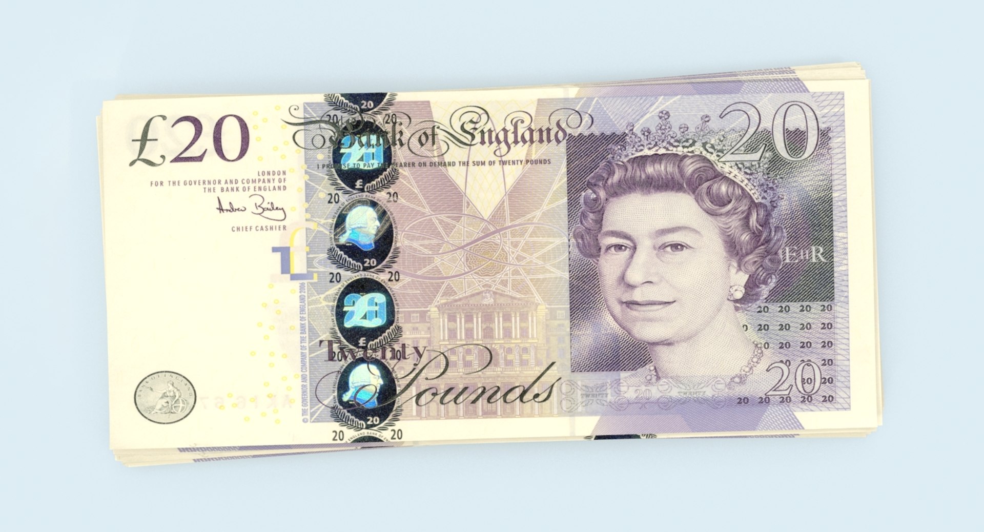 3D 20-pound-note---pack | 1145012 | TurboSquid