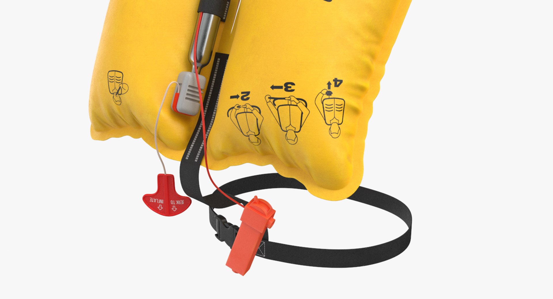 Aircraft Life Jacket Clear 3D Model - TurboSquid 1374302