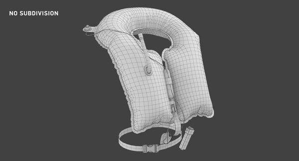 Aircraft life jacket clear 3D model - TurboSquid 1374302
