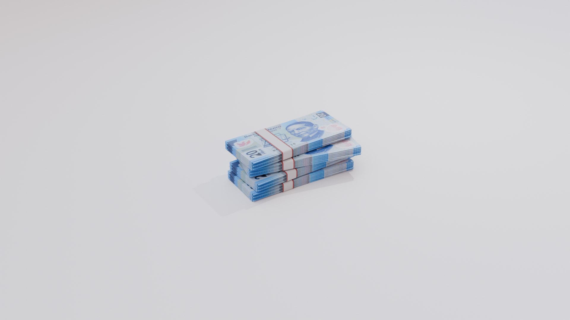 20 Mexican Peso Currency 3D - TurboSquid 2394775