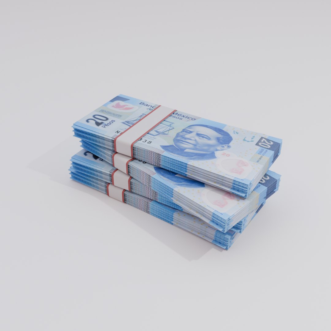 20 Mexican Peso Currency 3D - TurboSquid 2394775