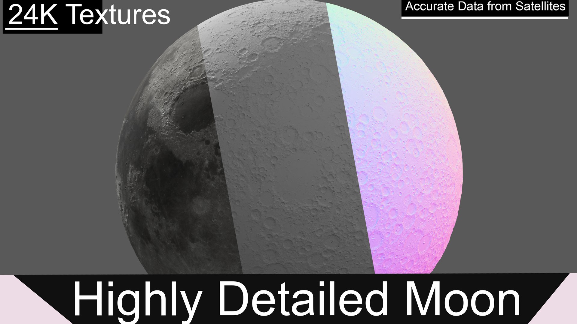 Highly Detailed Moon Modelo 3D - TurboSquid 1954098