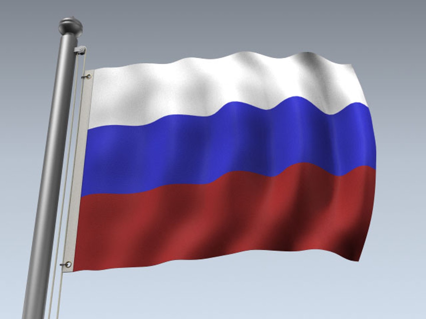 3d Model Flag Russian Federation