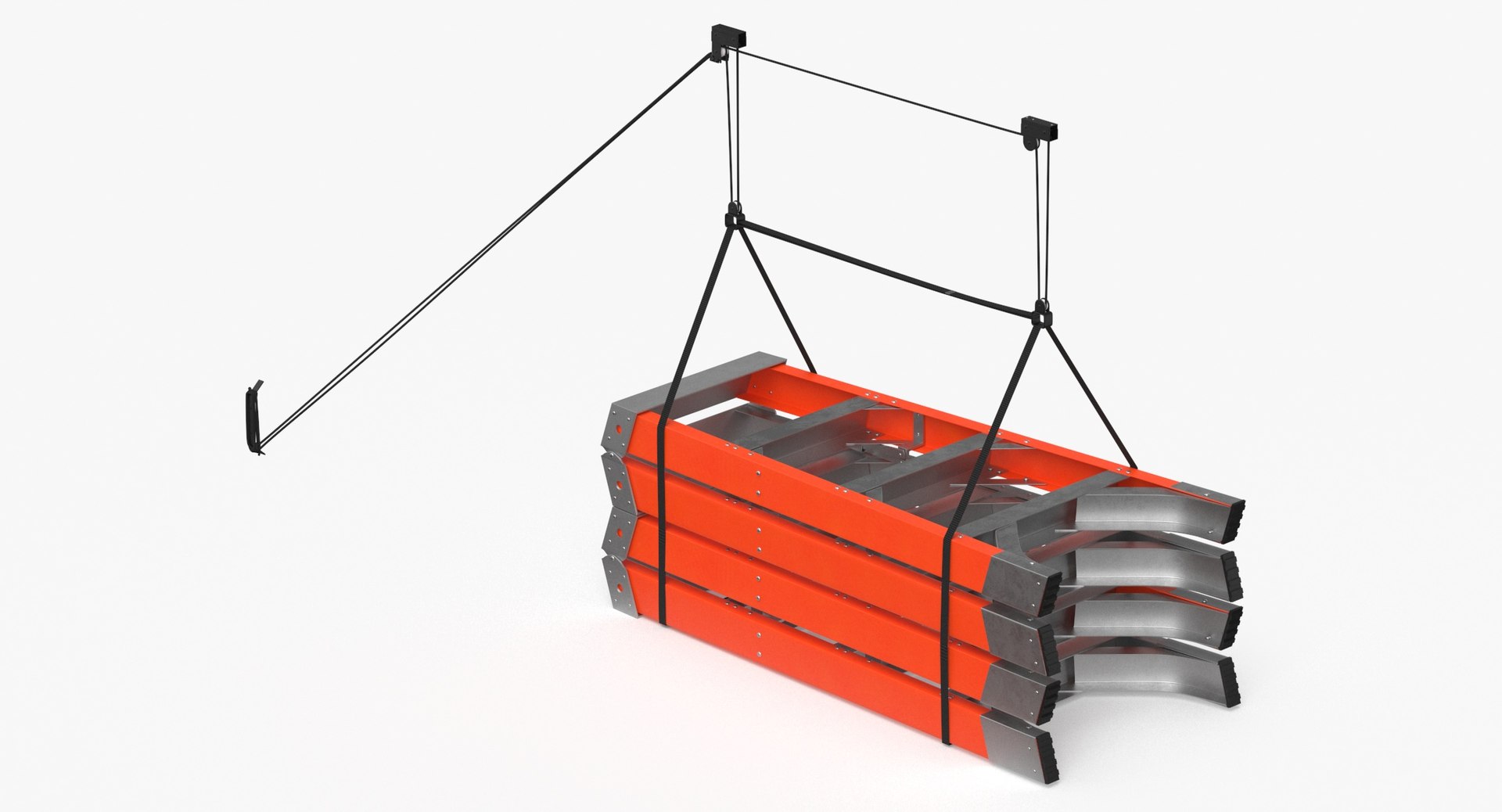 Ladder Storage 03 Short Ladder Clean And Dirty 3D - TurboSquid 2242916