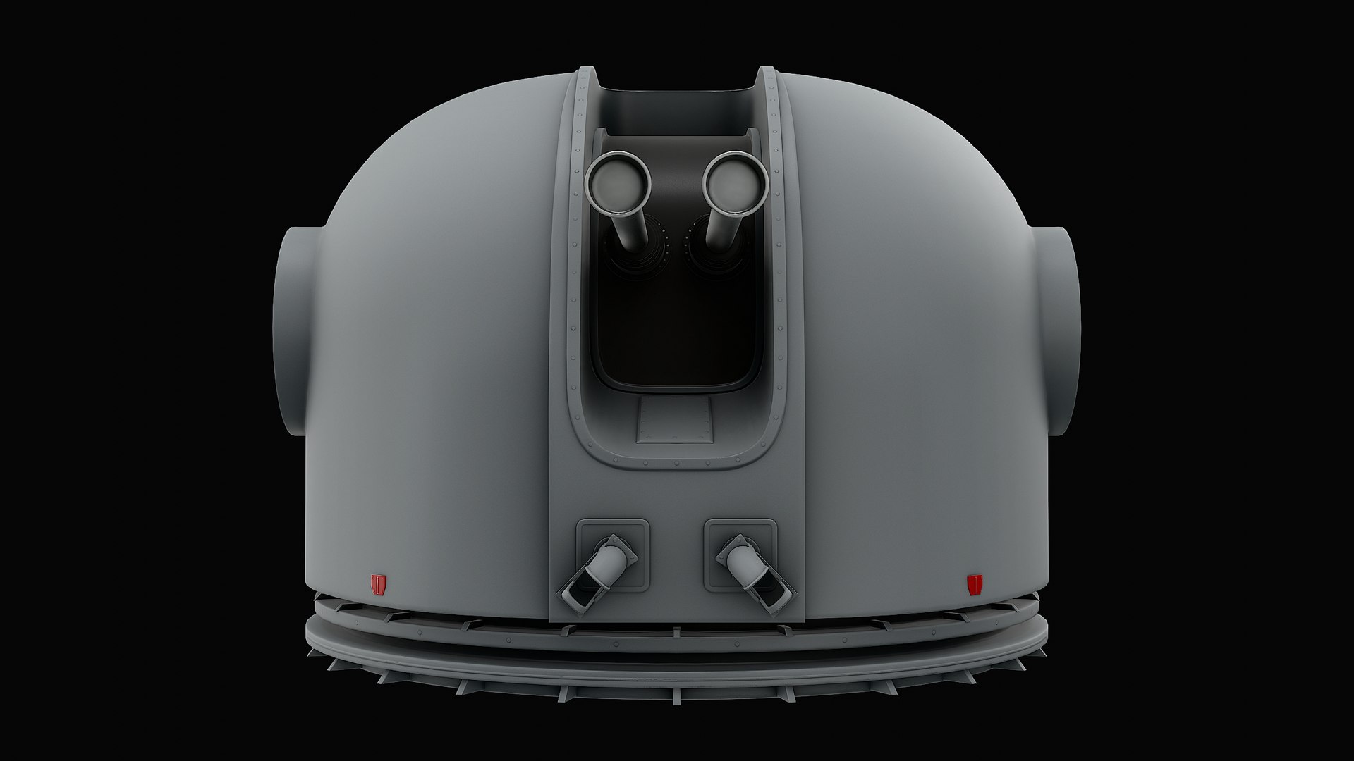 3D Oto Melara Breda 40-70 Naval Gun Model - TurboSquid 2287070