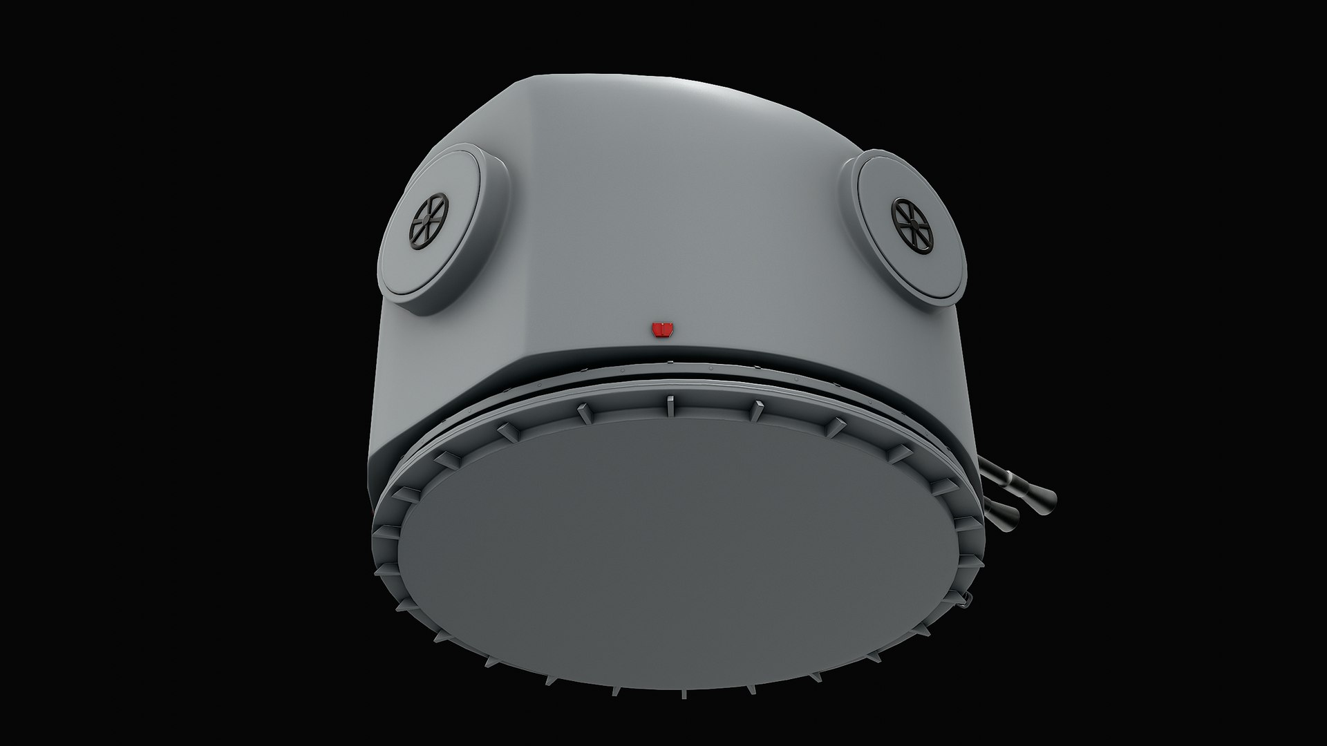 3D Oto Melara Breda 40-70 Naval Gun Model - TurboSquid 2287070