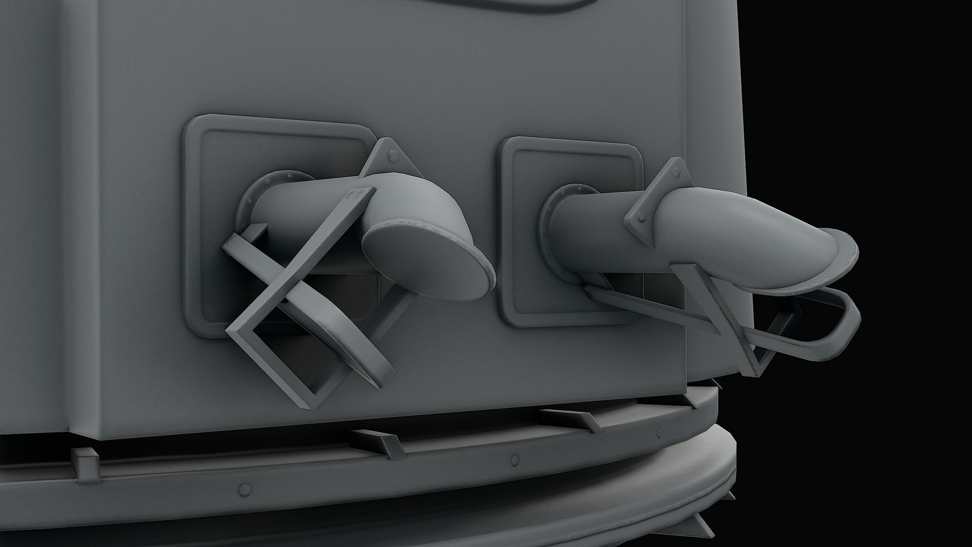 3D Oto Melara Breda 40-70 Naval Gun Model - TurboSquid 2287070