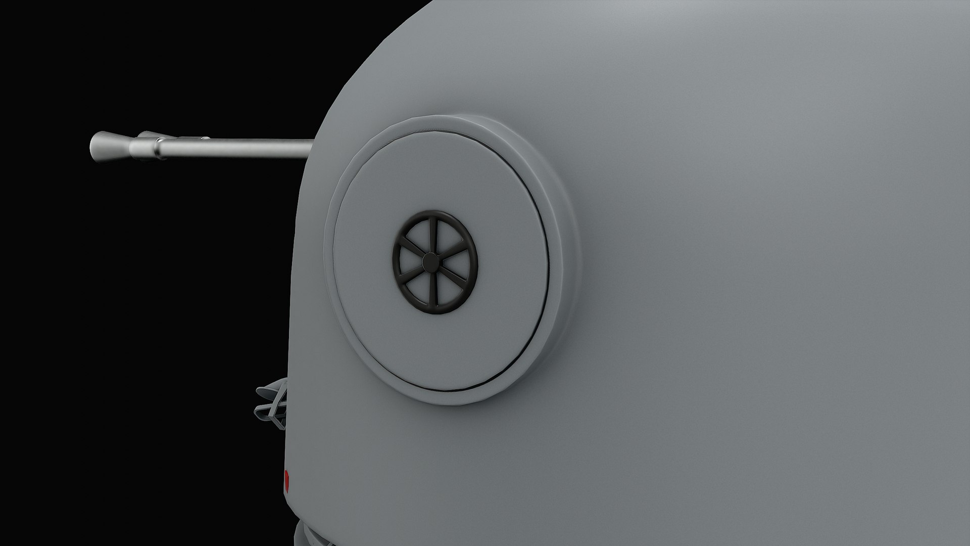 3D Oto Melara Breda 40-70 Naval Gun Model - TurboSquid 2287070