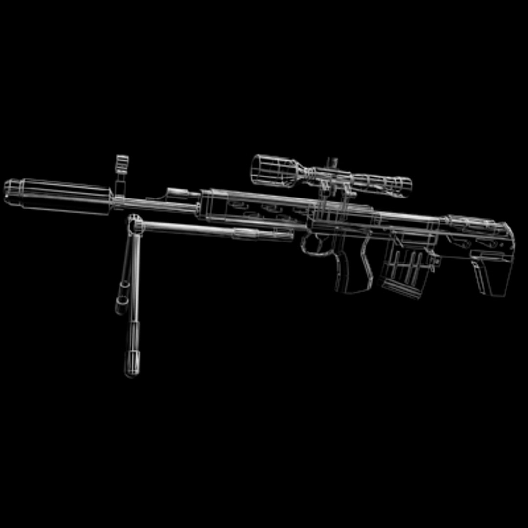 3ds Max Dragunov Svu Sniper Rifle