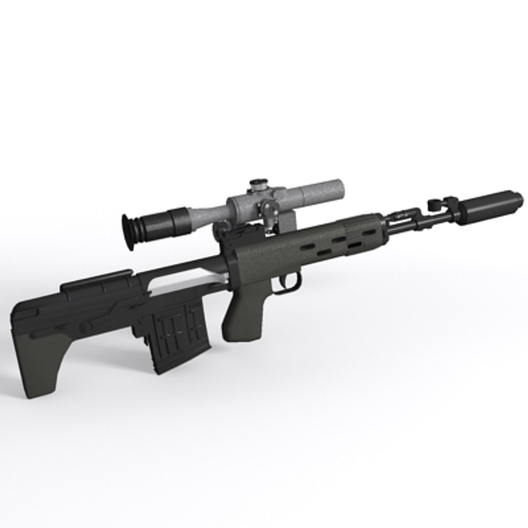 3ds Max Dragunov Svu Sniper Rifle