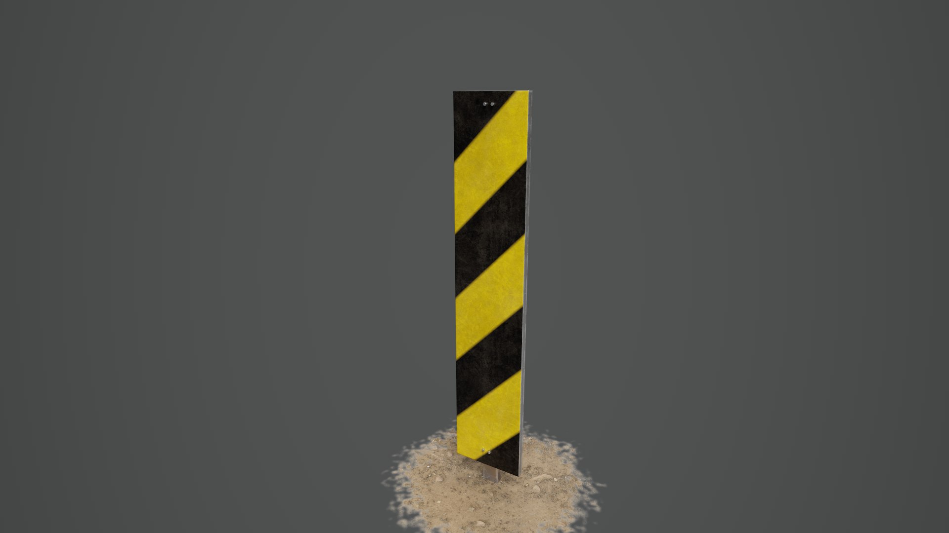 3D Danger Sign 01 Model - TurboSquid 2223824