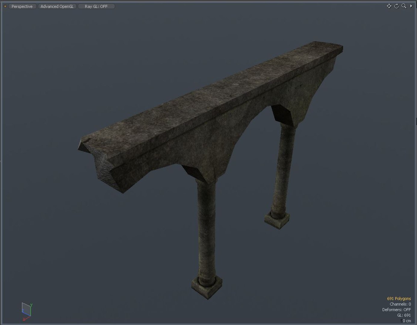 3ds max broken roman arch