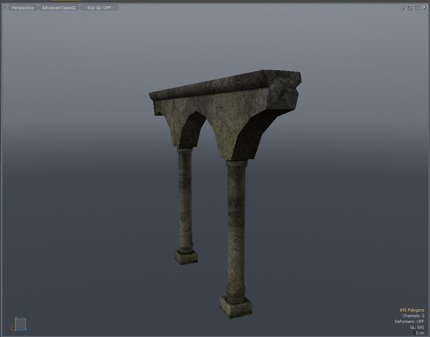 3ds max broken roman arch