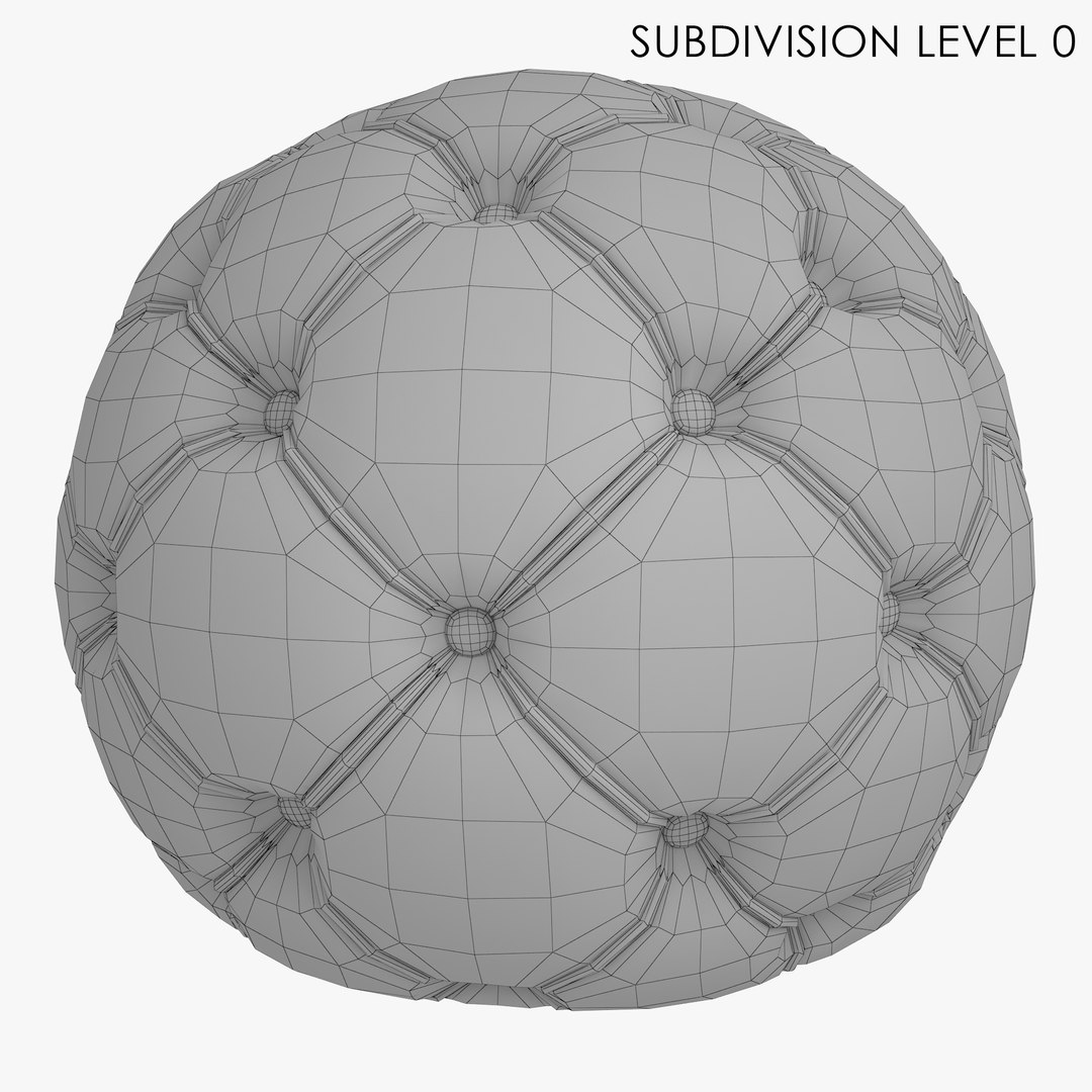 Sphere Pouf 3d Model